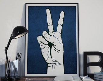 Peace Sign Poster | Etsy