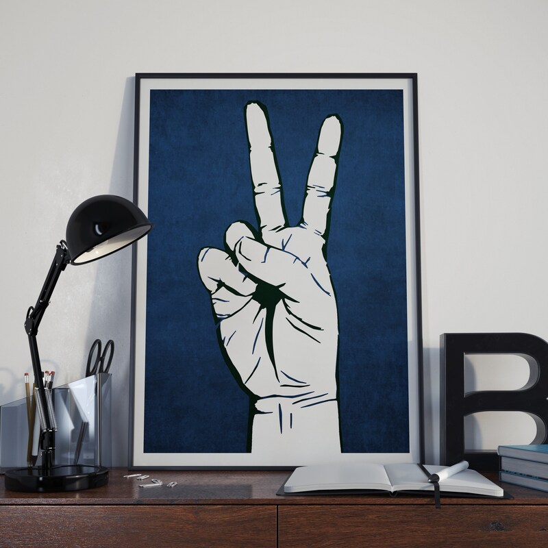 Peace Sign Wall Art - Etsy