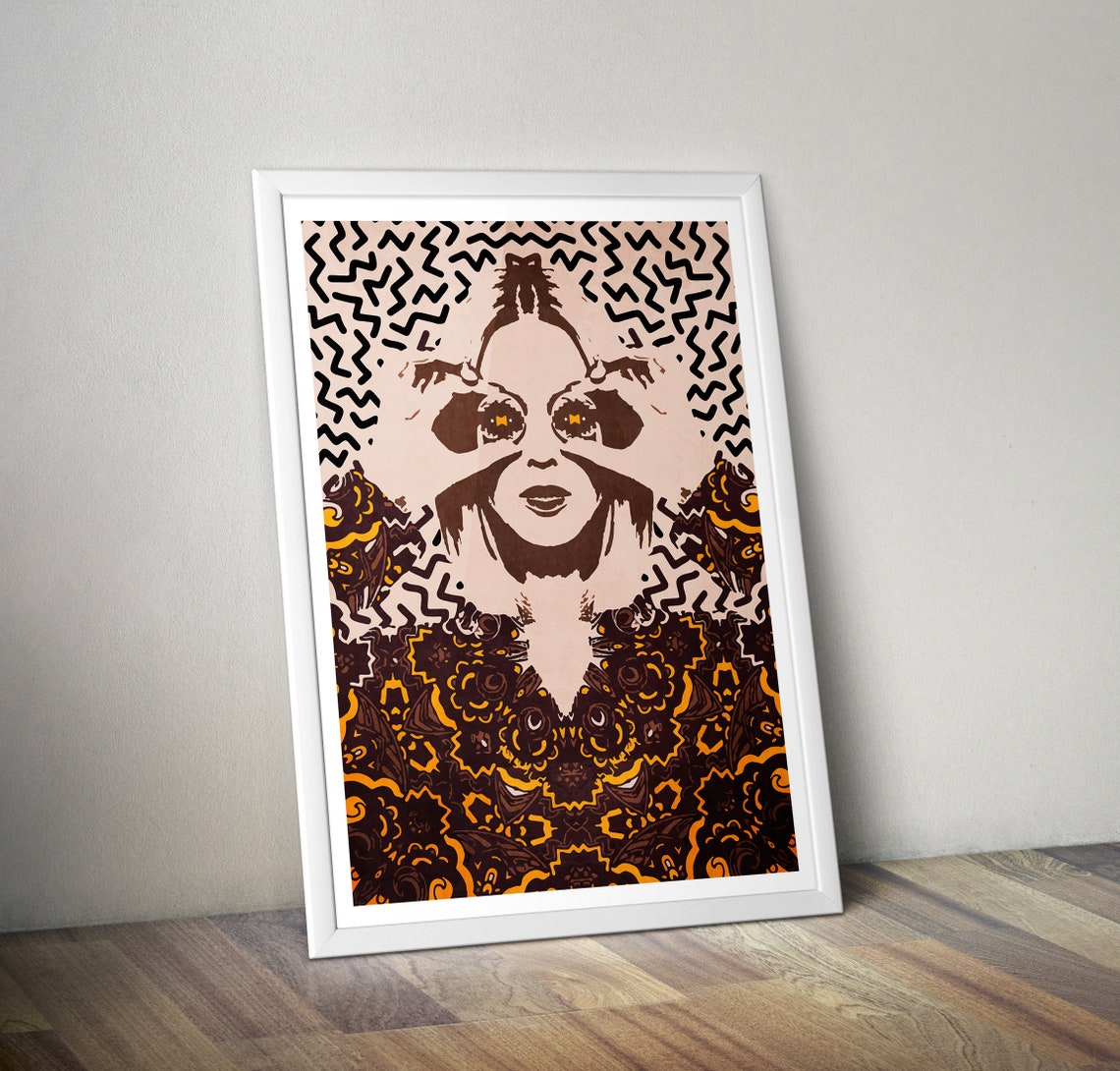 Psychedelic Art Print Trippy Prints Urban Art Print Trippy - Etsy