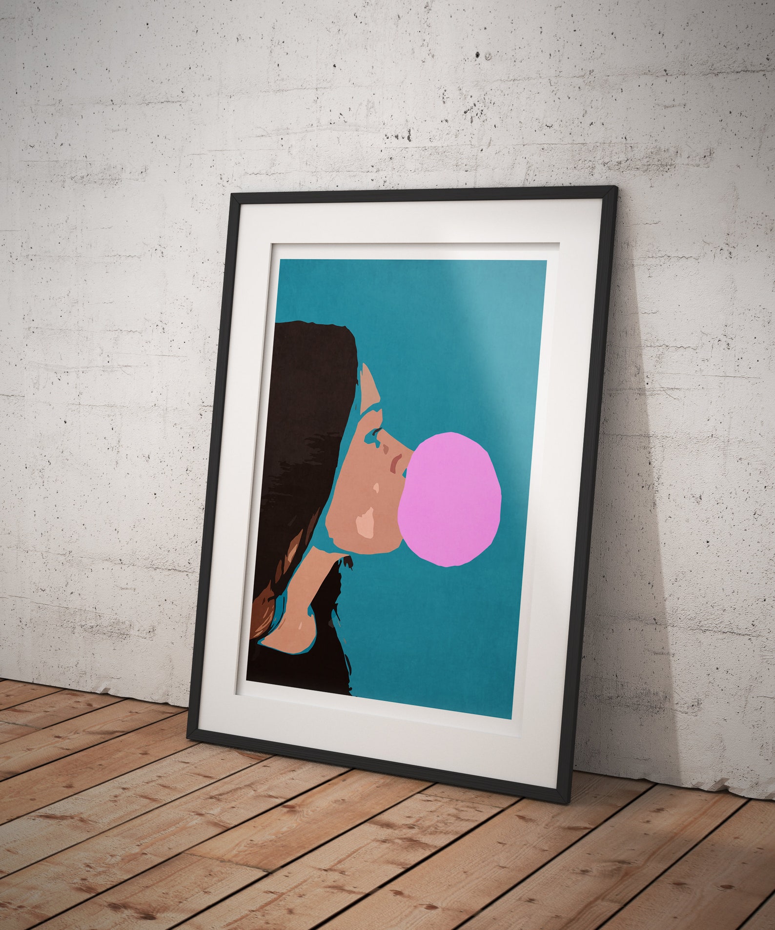 Bubblegum Print Bubble Gum Wall Art Street Art Print Bubble Etsy