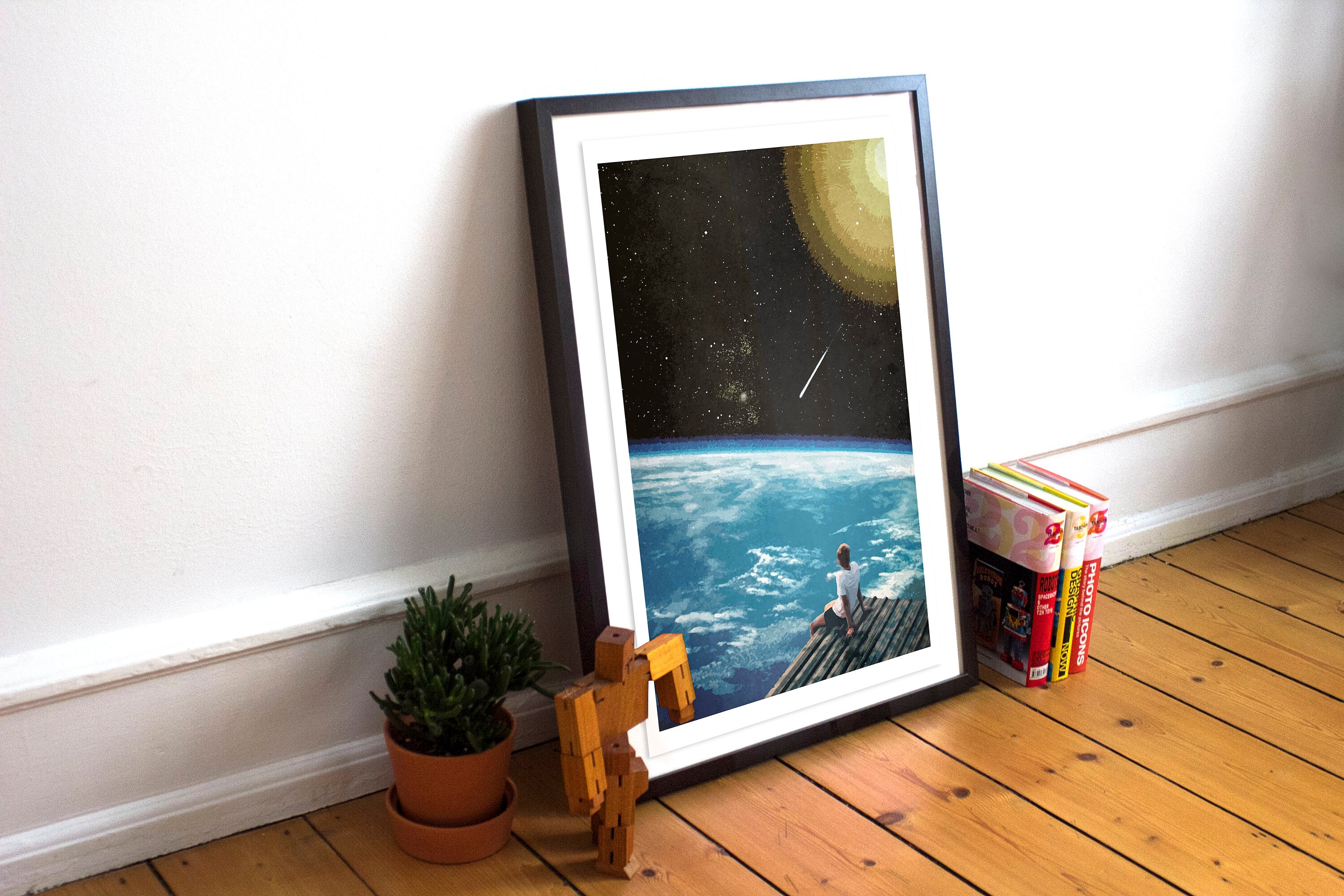 Outer Space Print Space Wall Art Collage Print Wall Art | Etsy