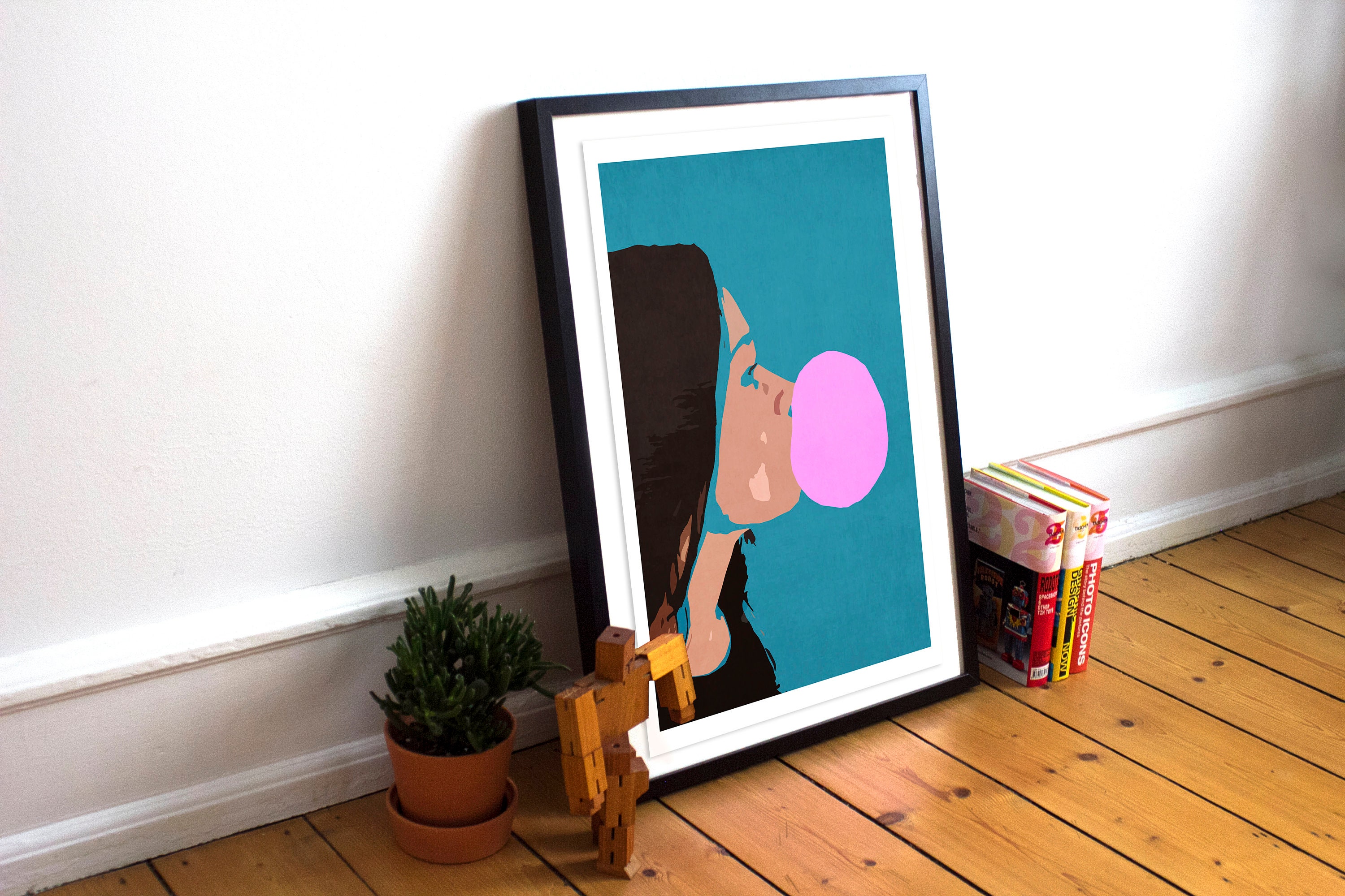 Bubblegum Print Bubble Gum Wall Art Street Art Print Bubble Etsy