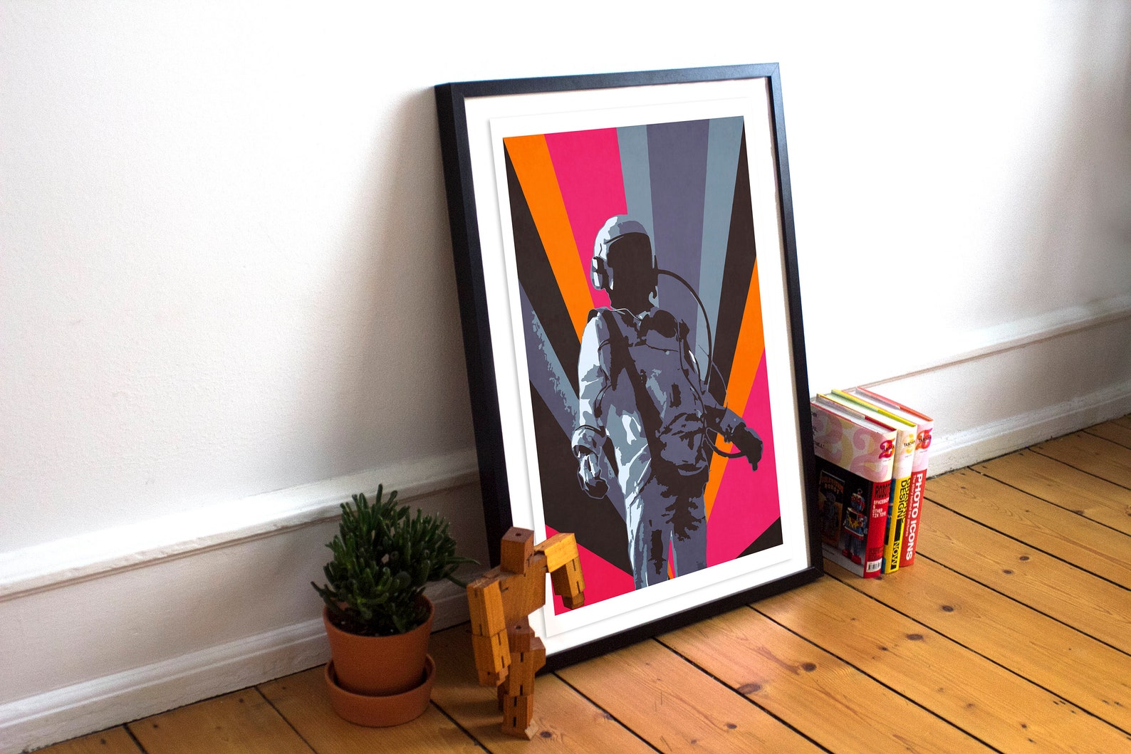 Astronaut Print Space Man Astronaut Poster Street Art Print - Etsy