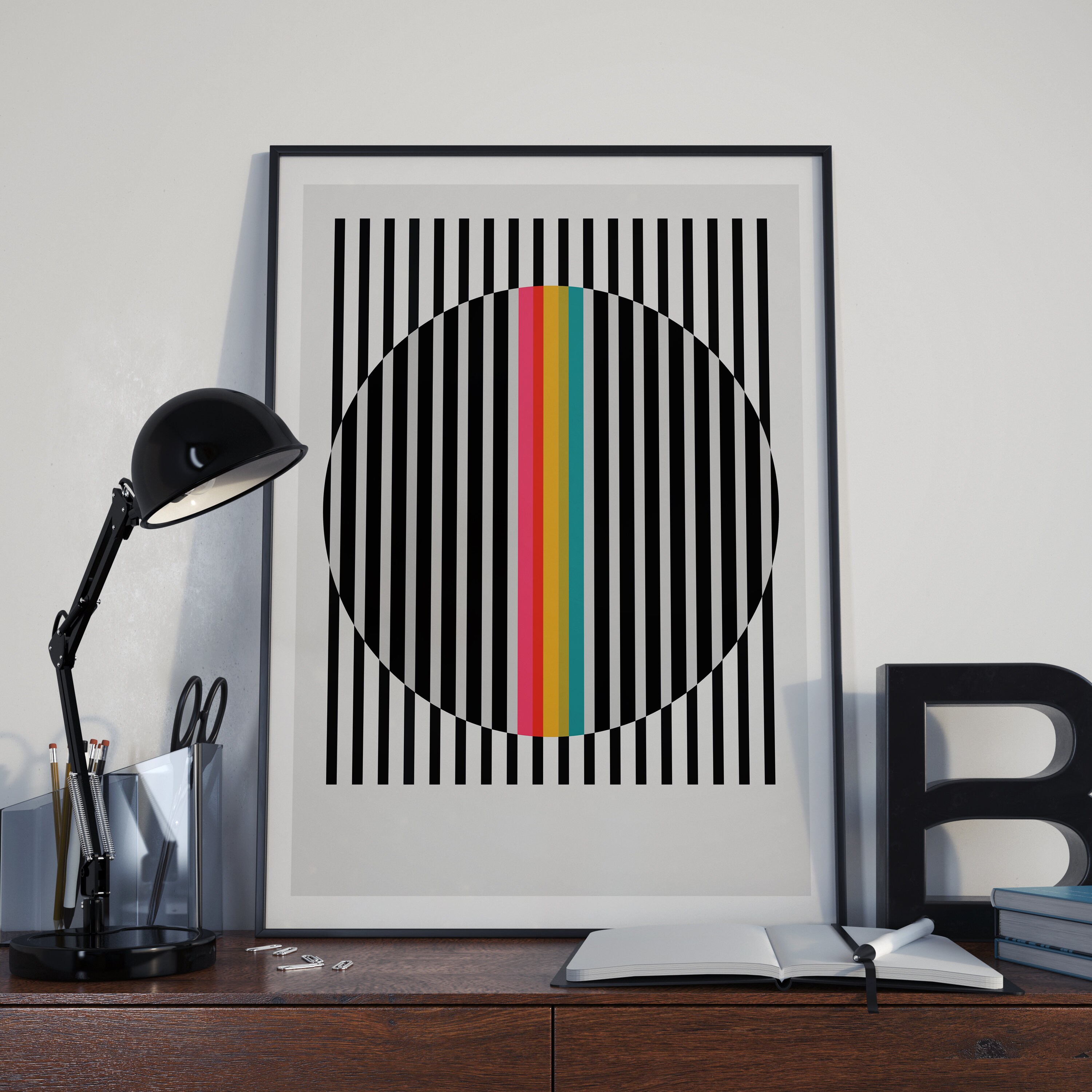 Retro Wall Art Minimalist Print Scandinavian Poster Gift | Etsy