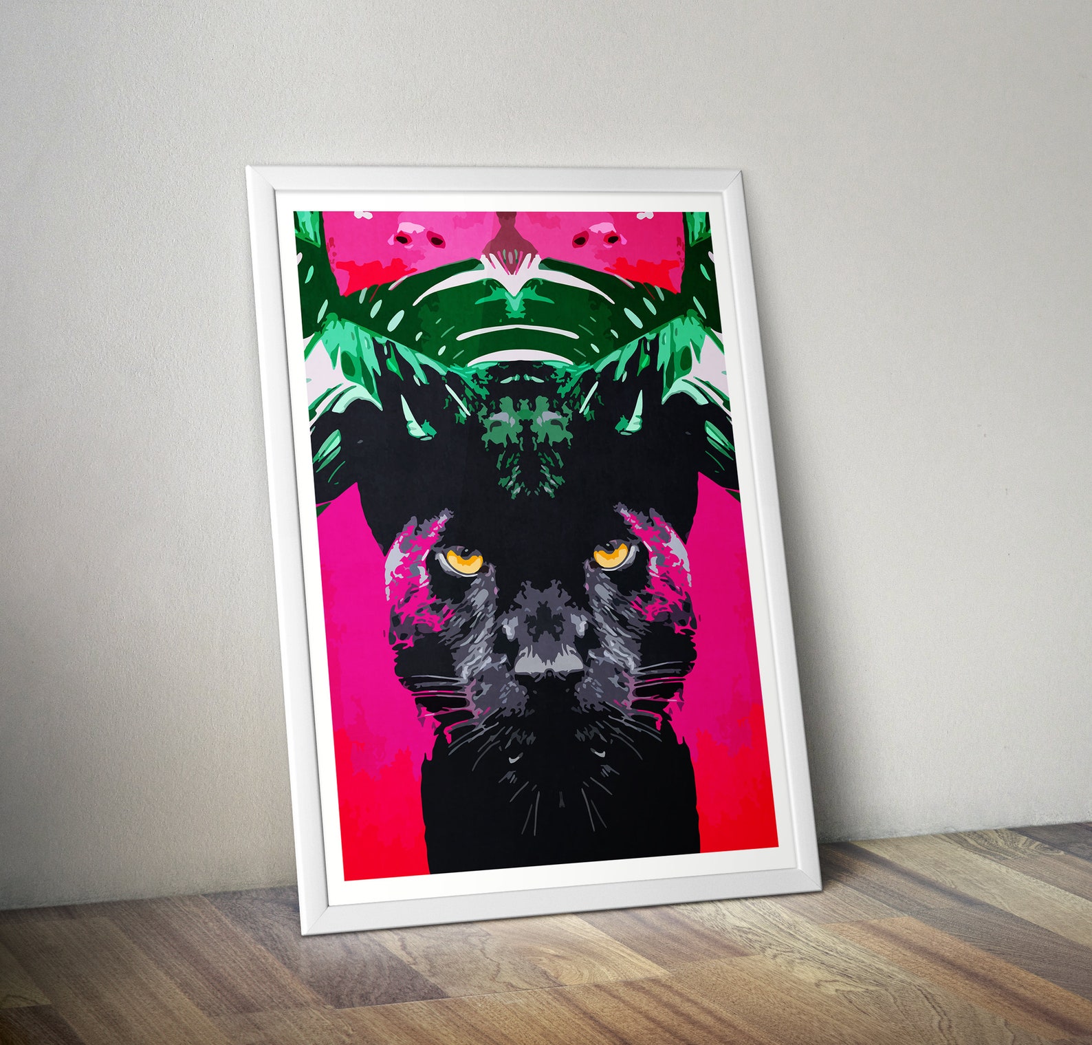 Black Panther Poster Black Panther Print Street Art Print | Etsy