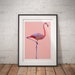 Flamingo Poster, Flamingo Art Print, Pink Flamingo Print, Flamingo ...