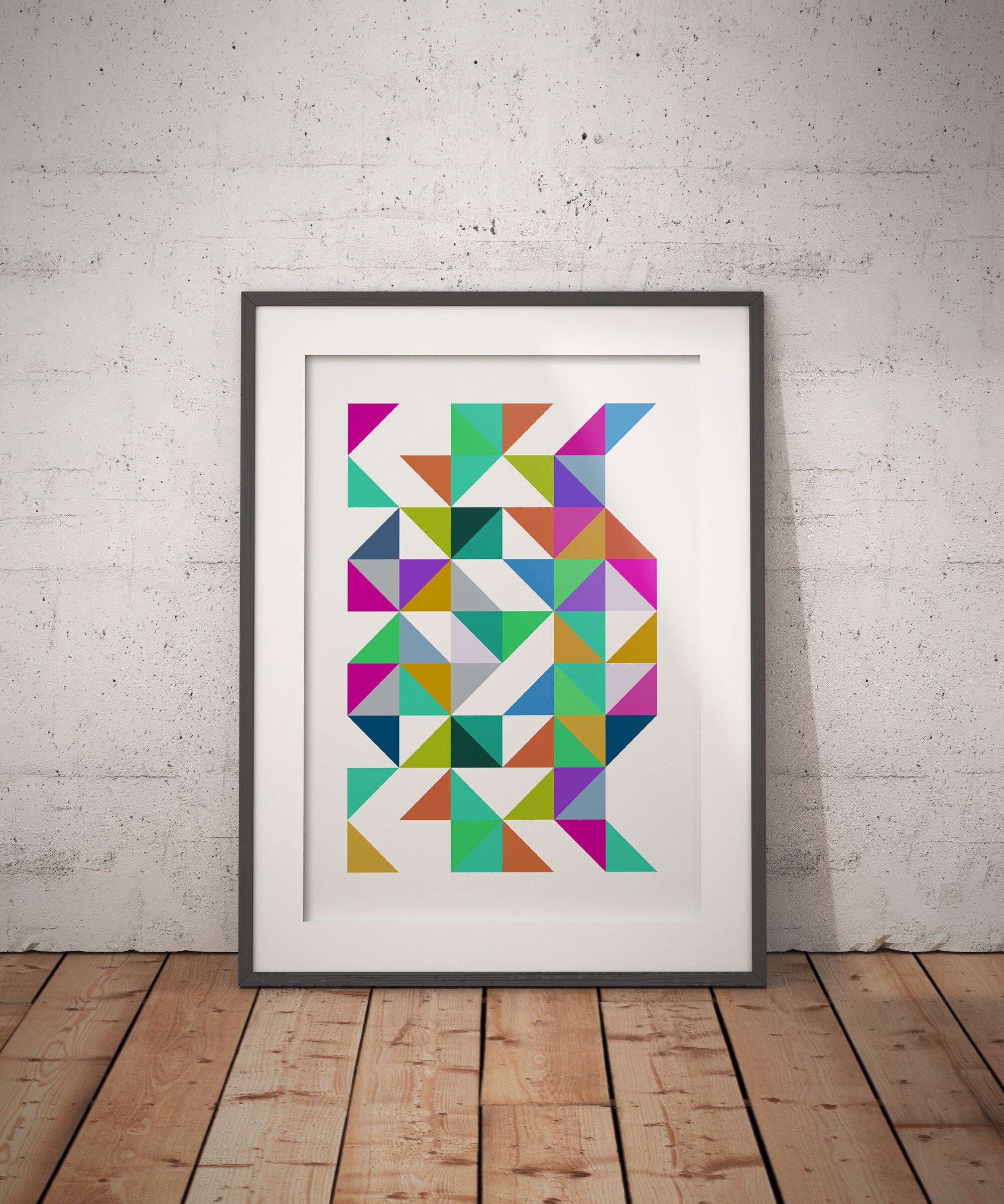 Geometric Print Triangles Print Abstract Art Geometric Wall - Etsy