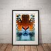 Geometric Tiger Print Tiger Wall Art Tiger Head Poster - Etsy