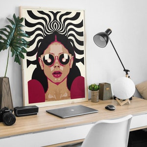 Trippy Art, Psychedelic Art Print, Trippy Prints, Urban Art Print ...