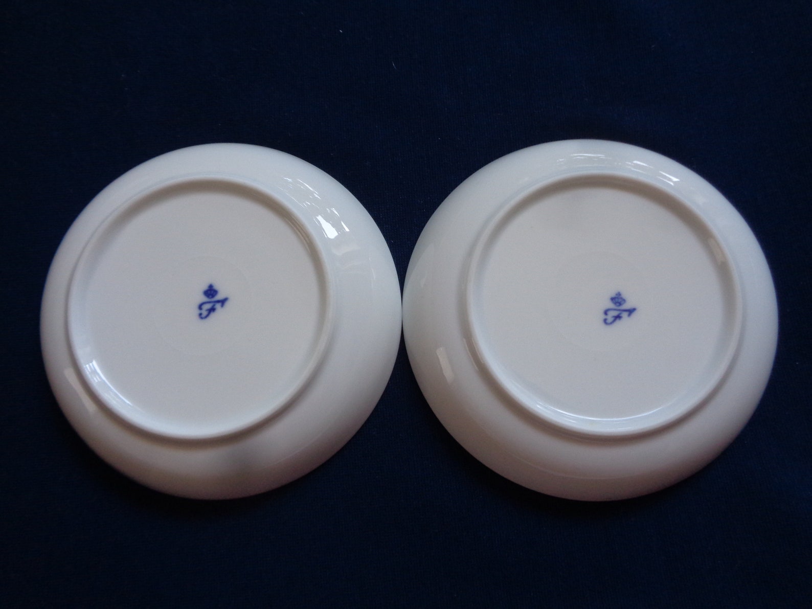 Pair of Furstenberg Porcelain Small Plates Dia 4.5 German Vintage ...
