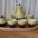 Mid Century Drinkware KAHLA Porcelain German Vintage Coffee Set Yellow & Brown Retro Drinkware ...