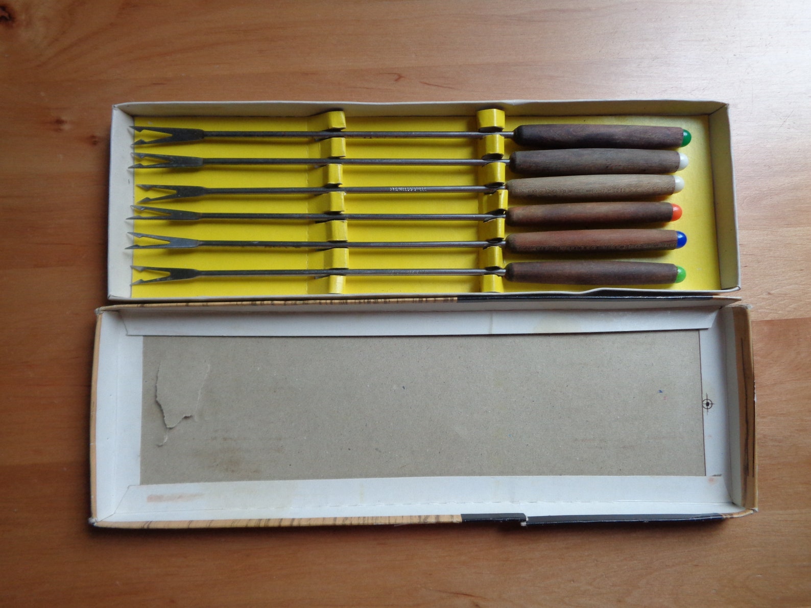 60s Vintage Fondue Forks 6 Pcs Retro Fondue Forks With Teak Handles ...