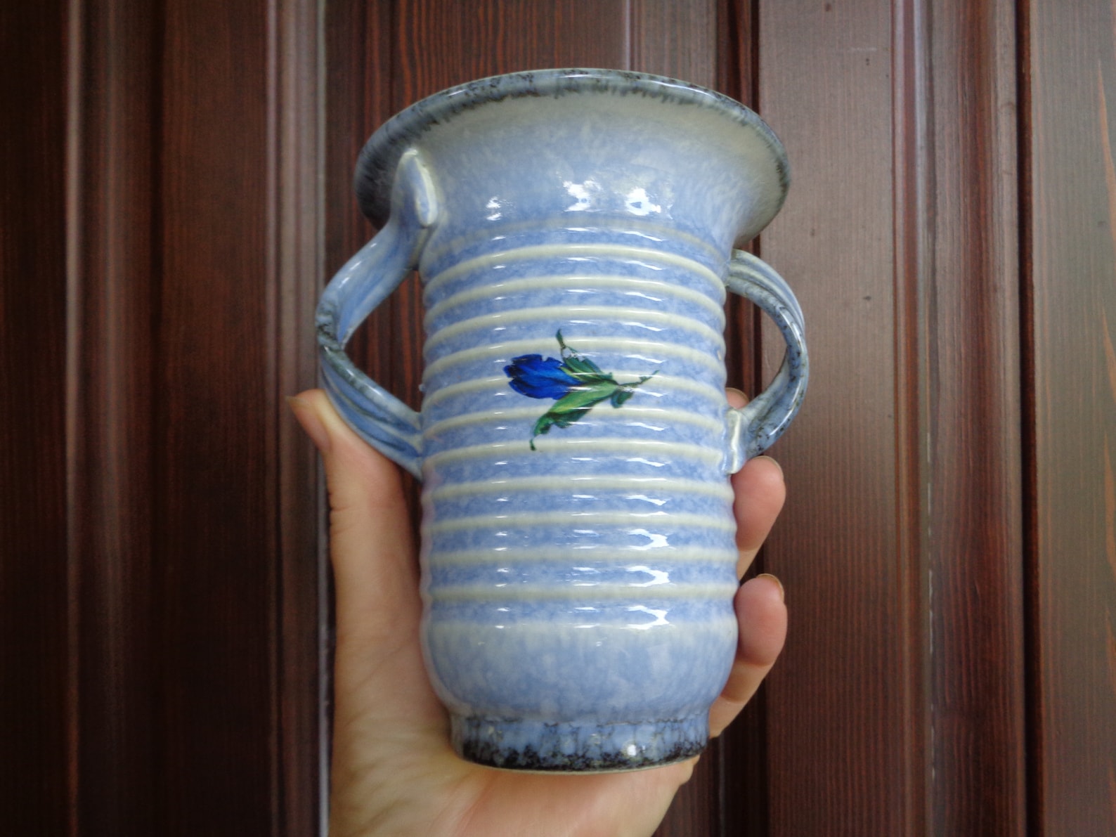 Czech Alienware Art Deco Pottery Vase H5/ 13.5cm Marble - Etsy