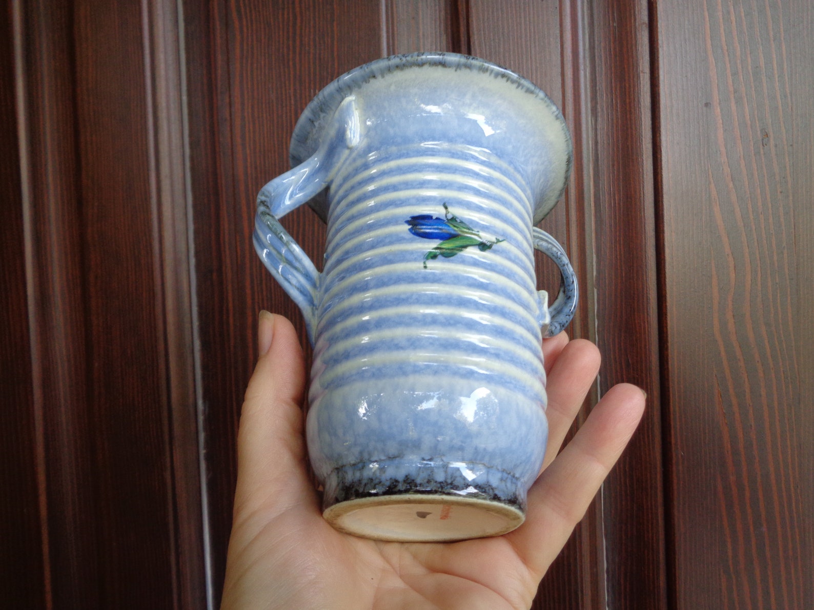 Czech Alienware Art Deco Pottery Vase H5/ 13.5cm Marble - Etsy