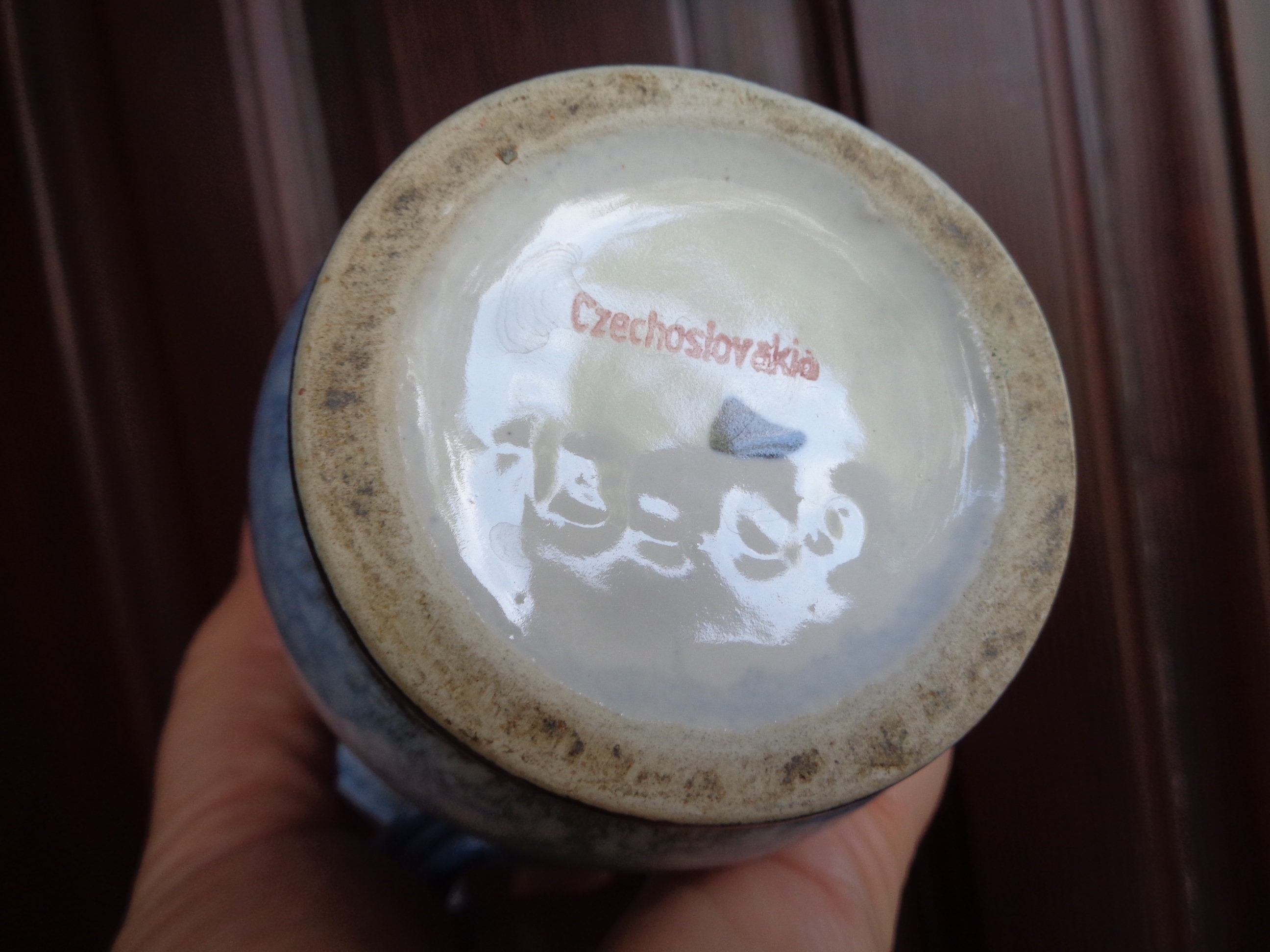 Czech Alienware Art Deco Pottery Vase H5/ 13.5cm Marble - Etsy