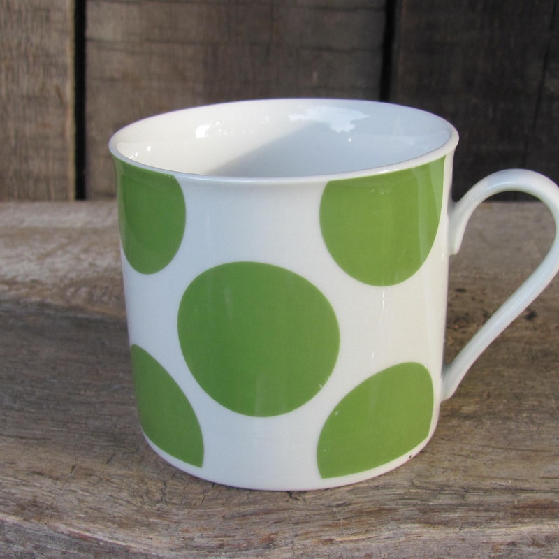 Polka Dot Coffee Cup - Etsy