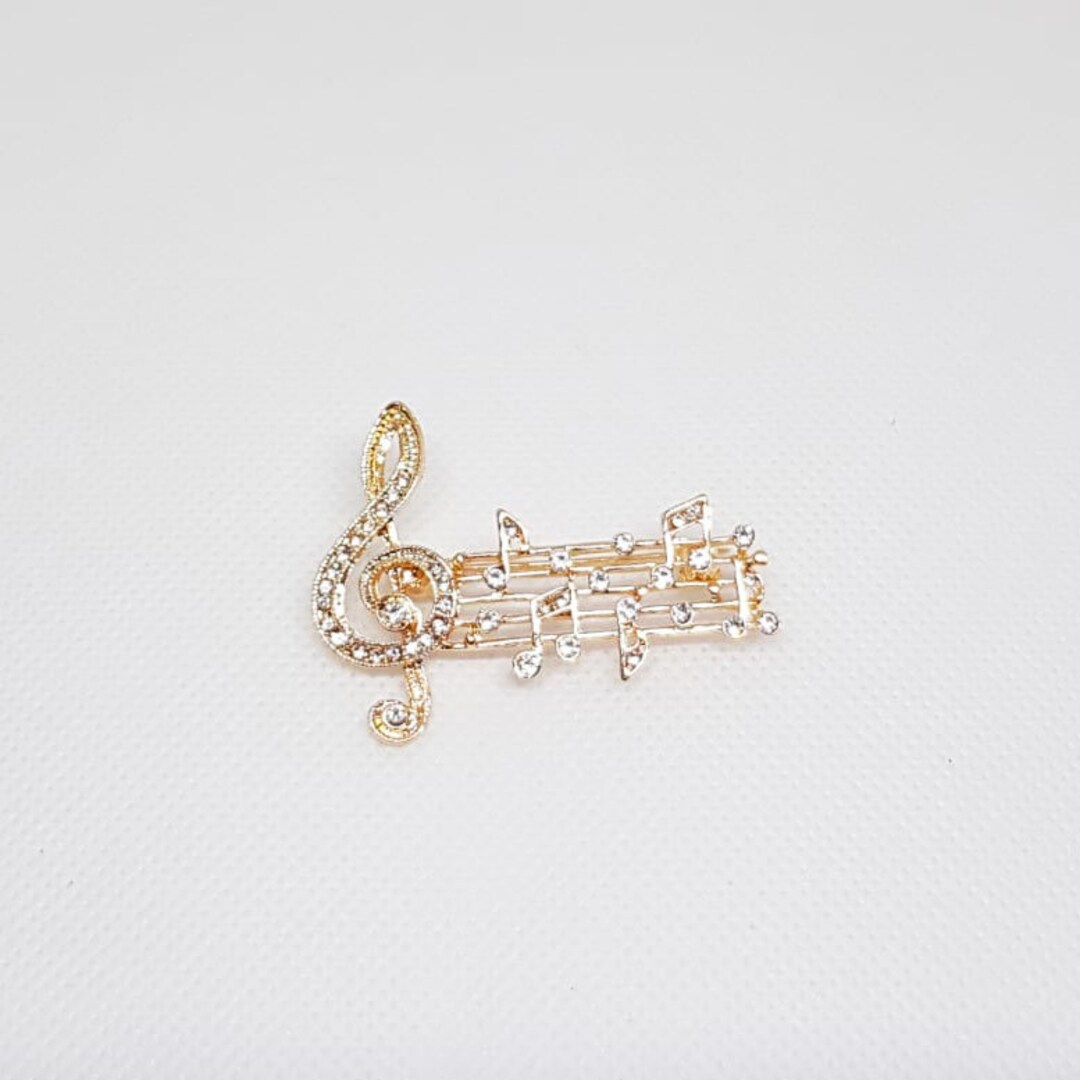 Treble Clef Brooch Sheet Music Musical Score Treble Clef - Etsy