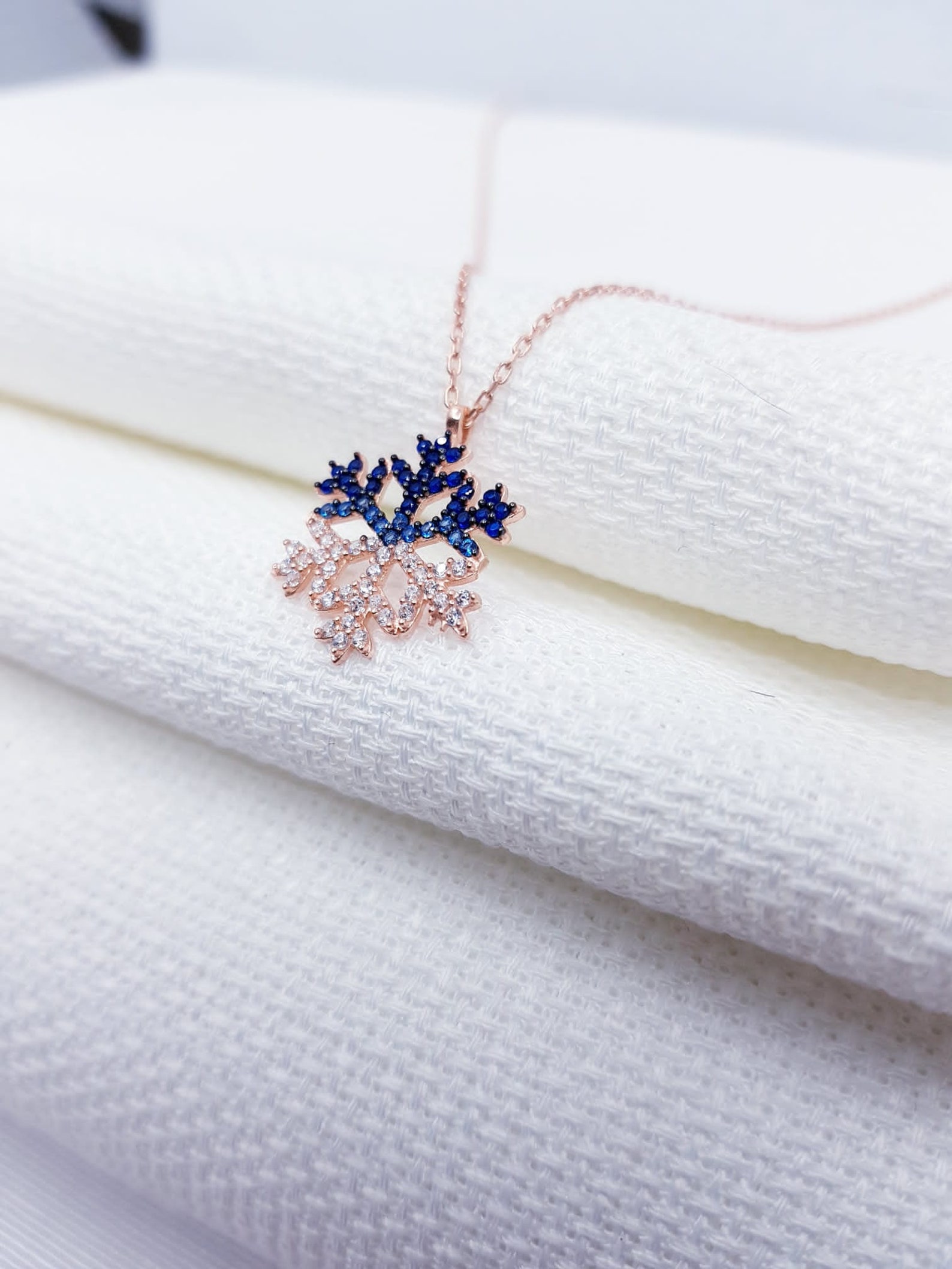 Snowflake Silver Necklace,christmas Gift,925 Sterling Silver, Winter ...