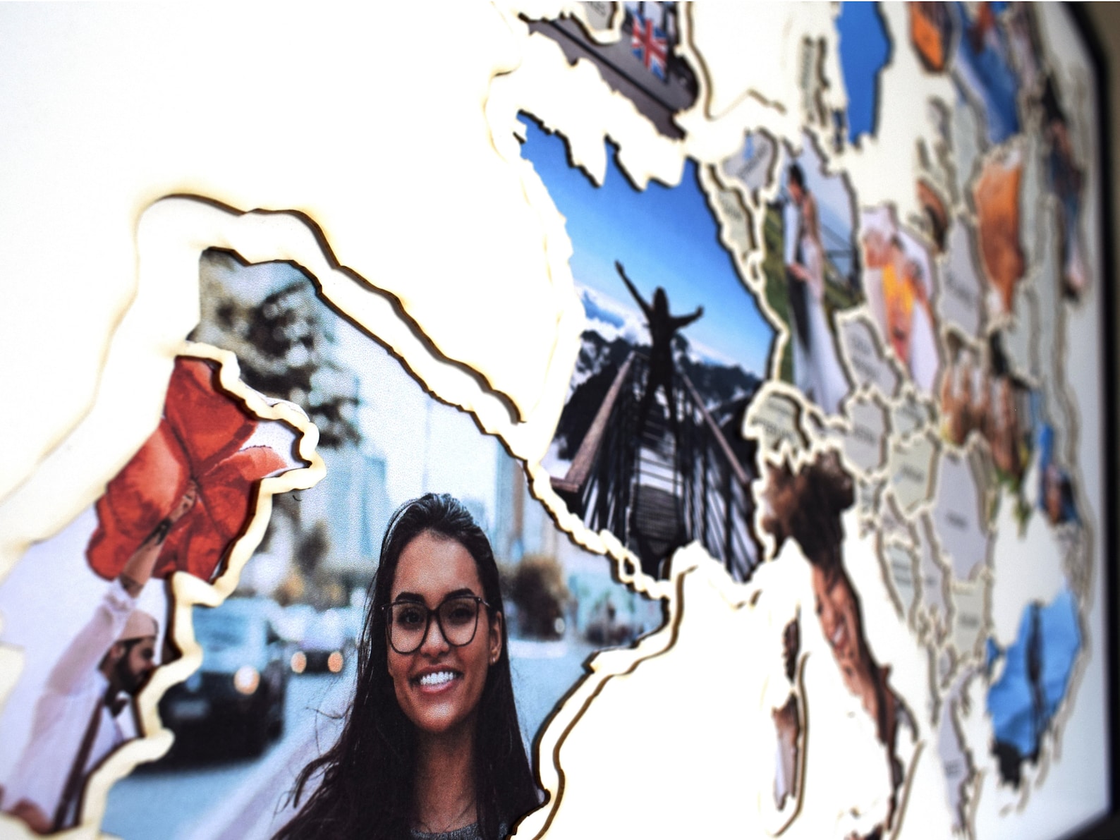 Personalized Photo Map of Europe - Map for Traveling in Europe - Photo ...