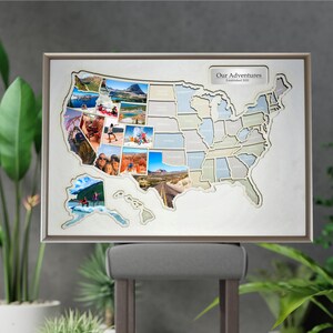 Personalized Photo Map of the USA, Photo Collage, USA State MAP ...