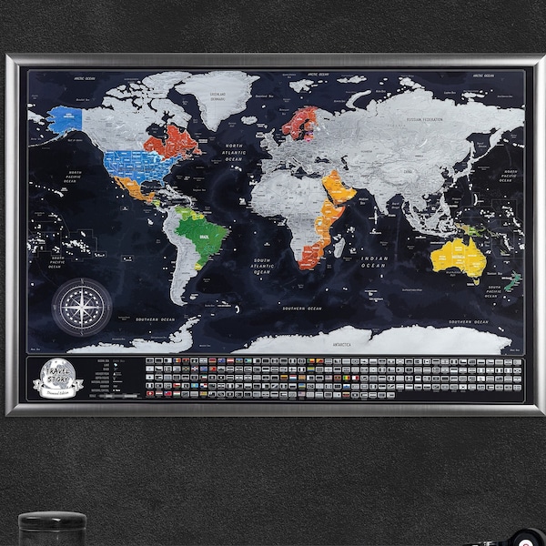 Scratch off World Map - Etsy