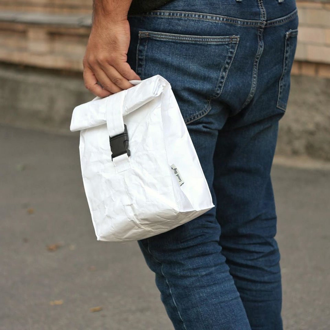 INSULATED PAPER TYVEK Lunch Bag for Woman for Man - Etsy