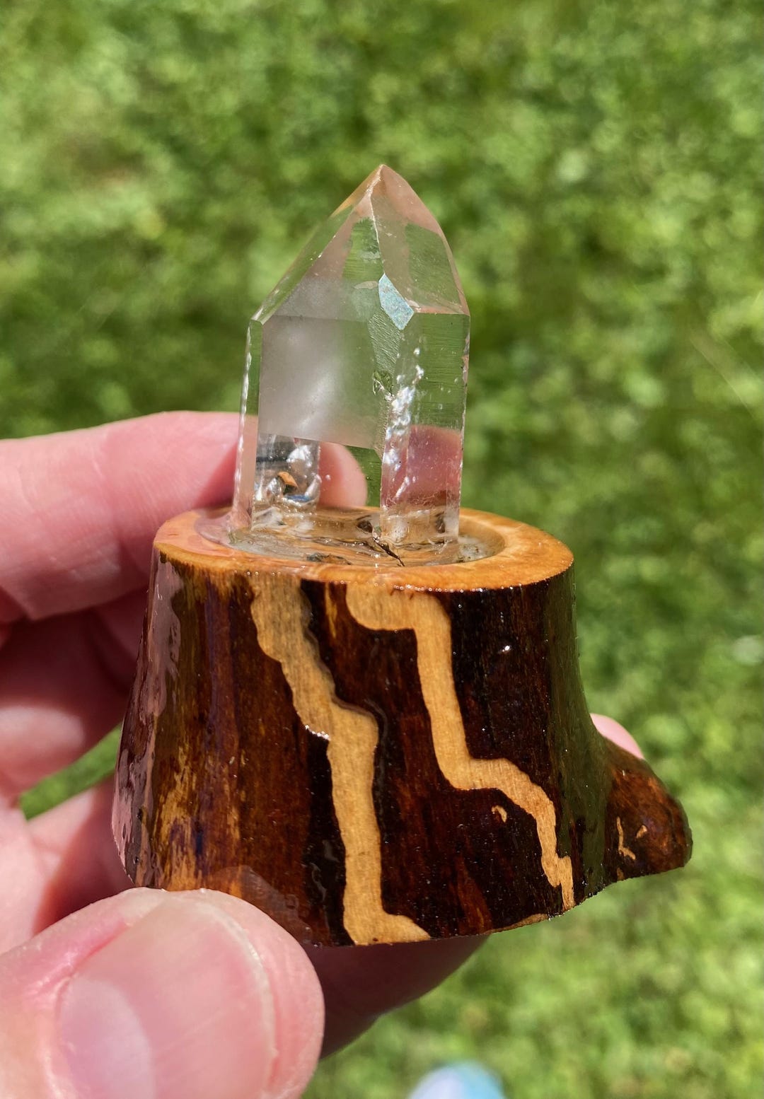 Window Starbrary Quartz Orgonite in Wooden Base, Window Starbrary ...