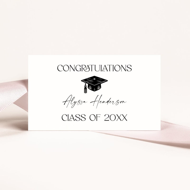 Graduation Announcement Name Cards - Etsy