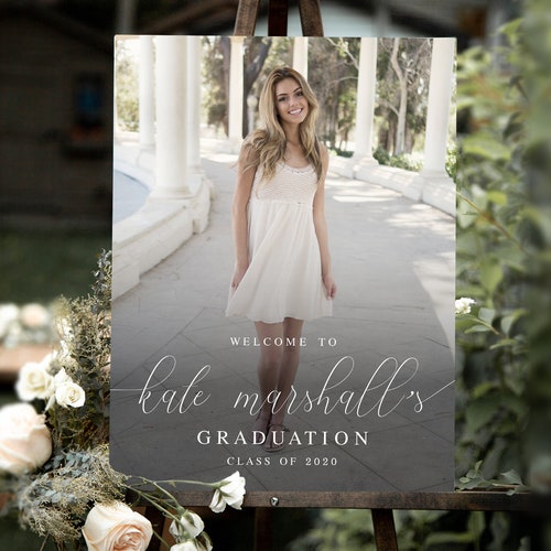 Graduation Welcome Sign Photo Graduation Welcome Poster - Etsy