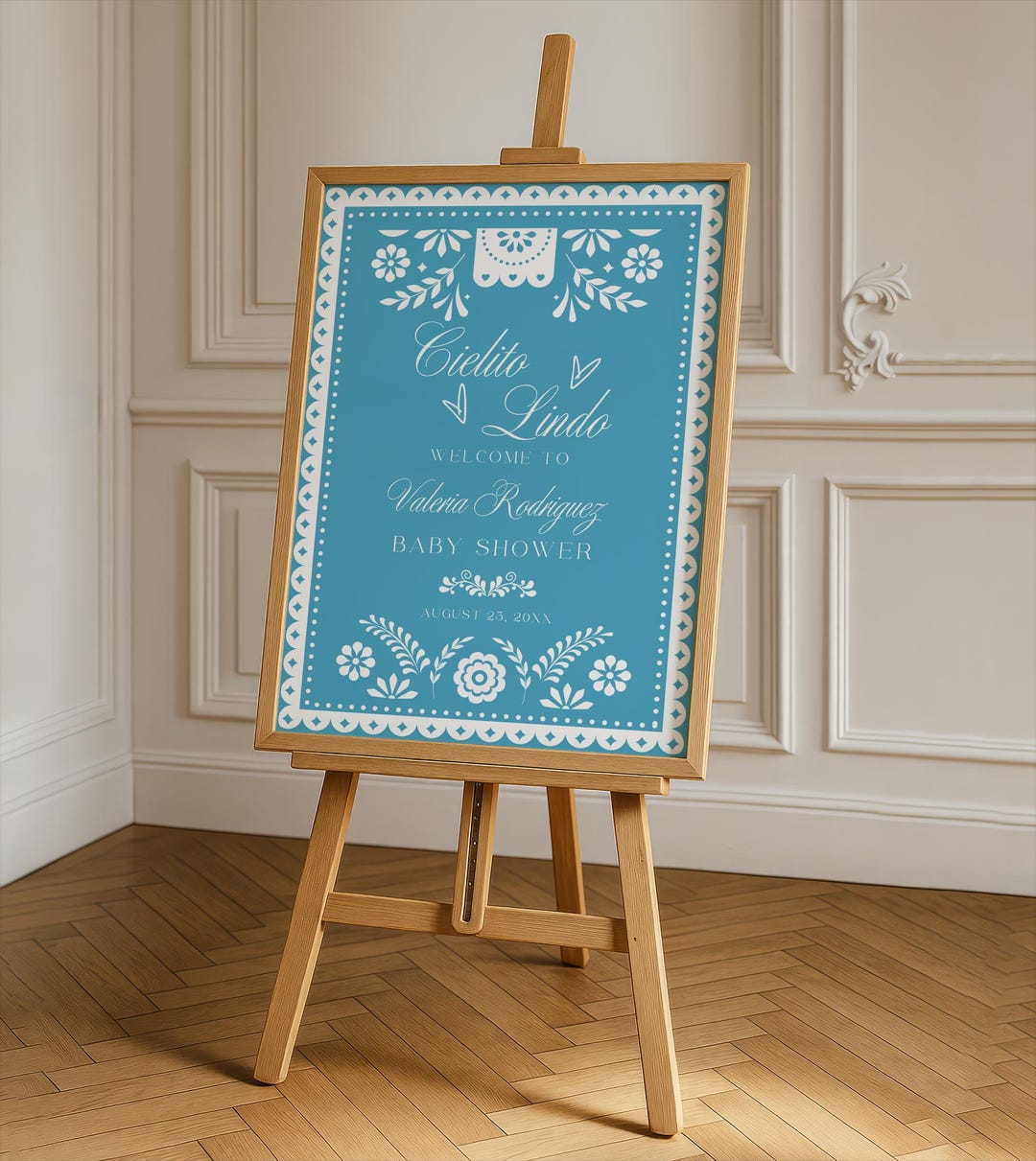 Editable Cielito Lindo Welcome Sign for Baby Shower, Printable Talavera ...
