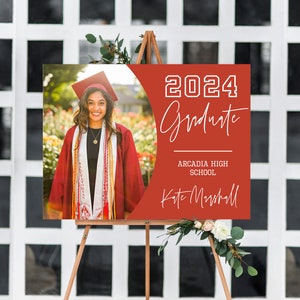 Printable Welcome Sign Template, Fully Editable, Photo Graduation ...