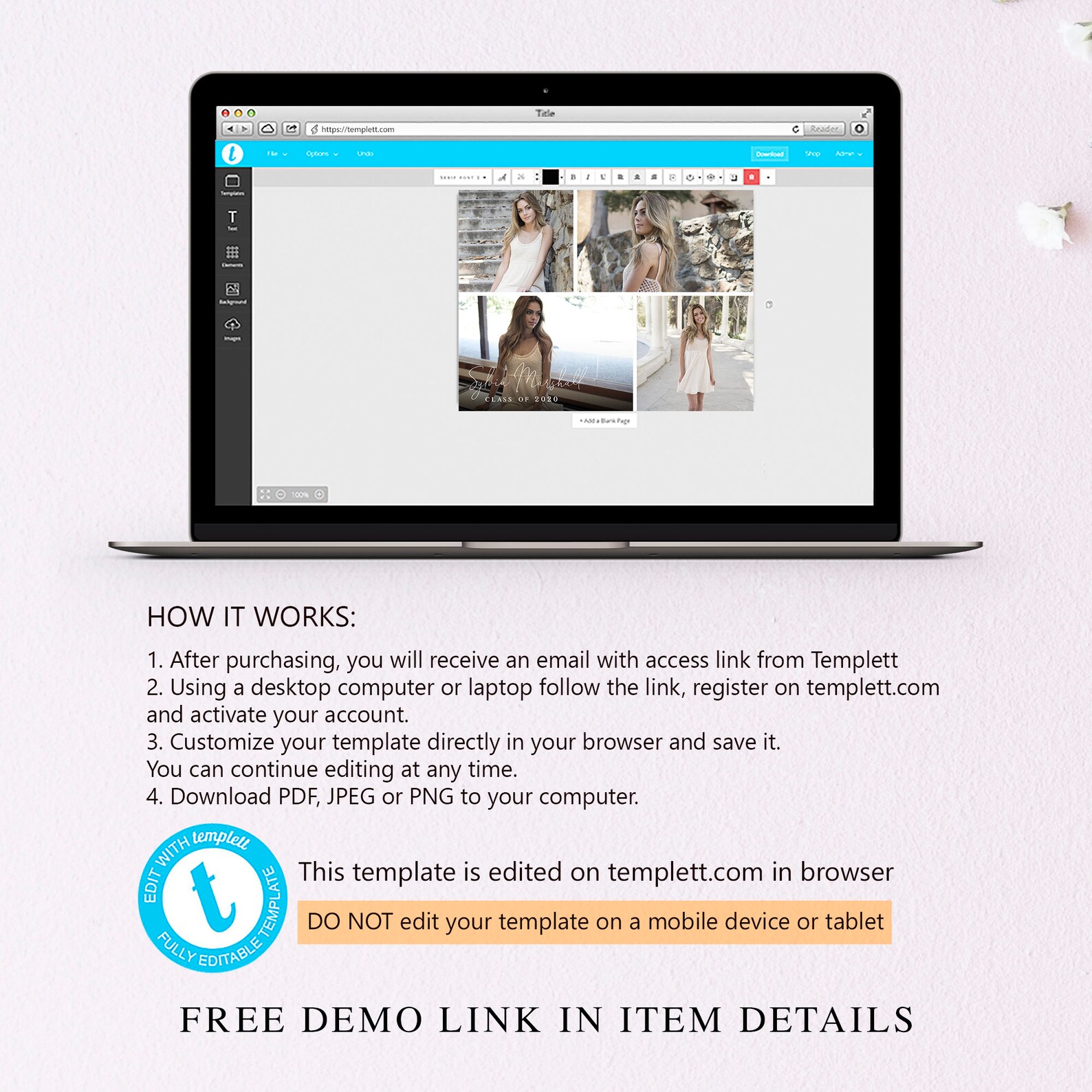 Photo Collage Graduation Welcome Sign Template Picture Board - Etsy