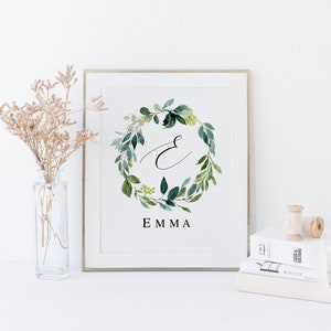 E Monogram Downloadable Letter E Decorations Letter Nursery Girl E ...