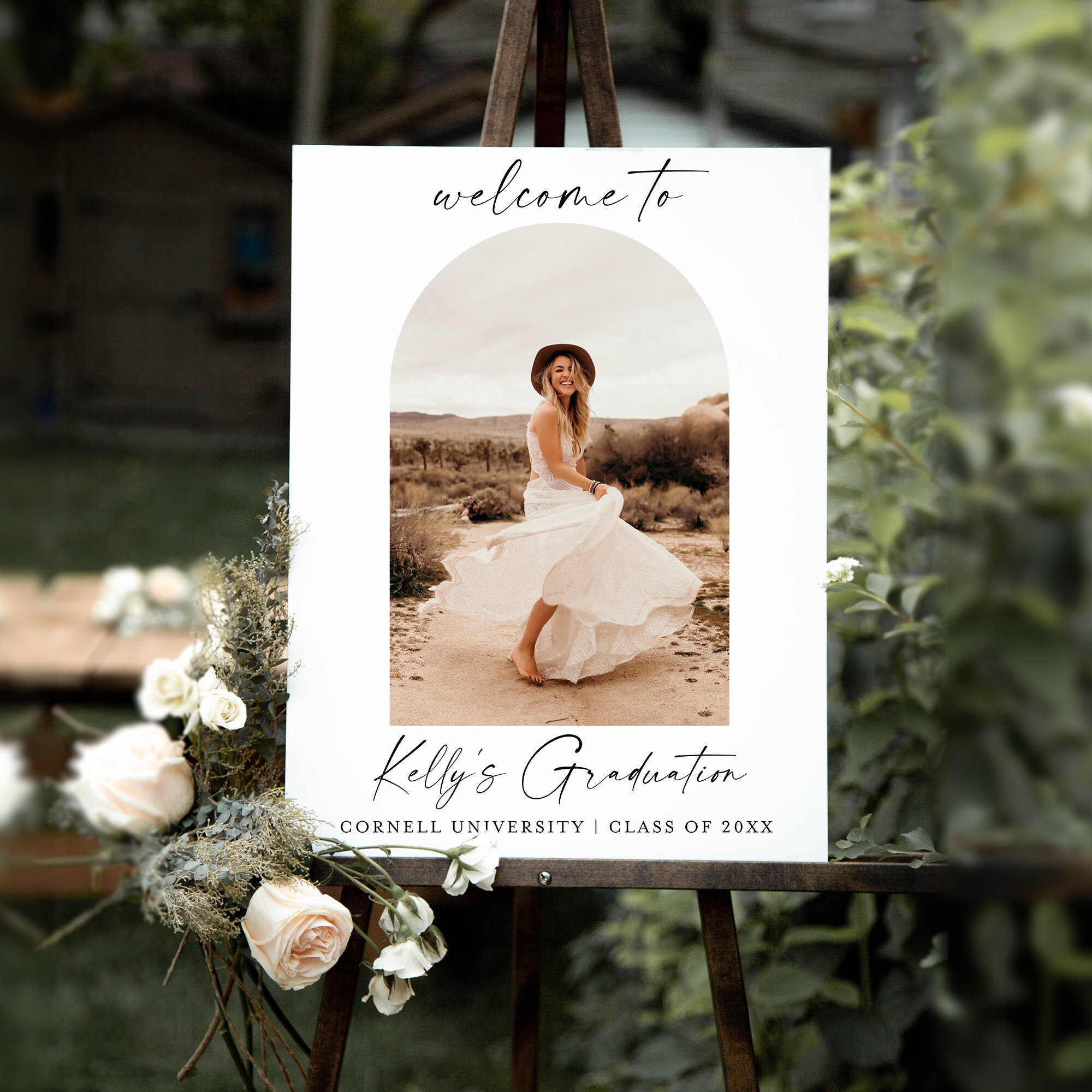 Printable Photo Graduation Welcome Sign Template (digital Download) - Etsy