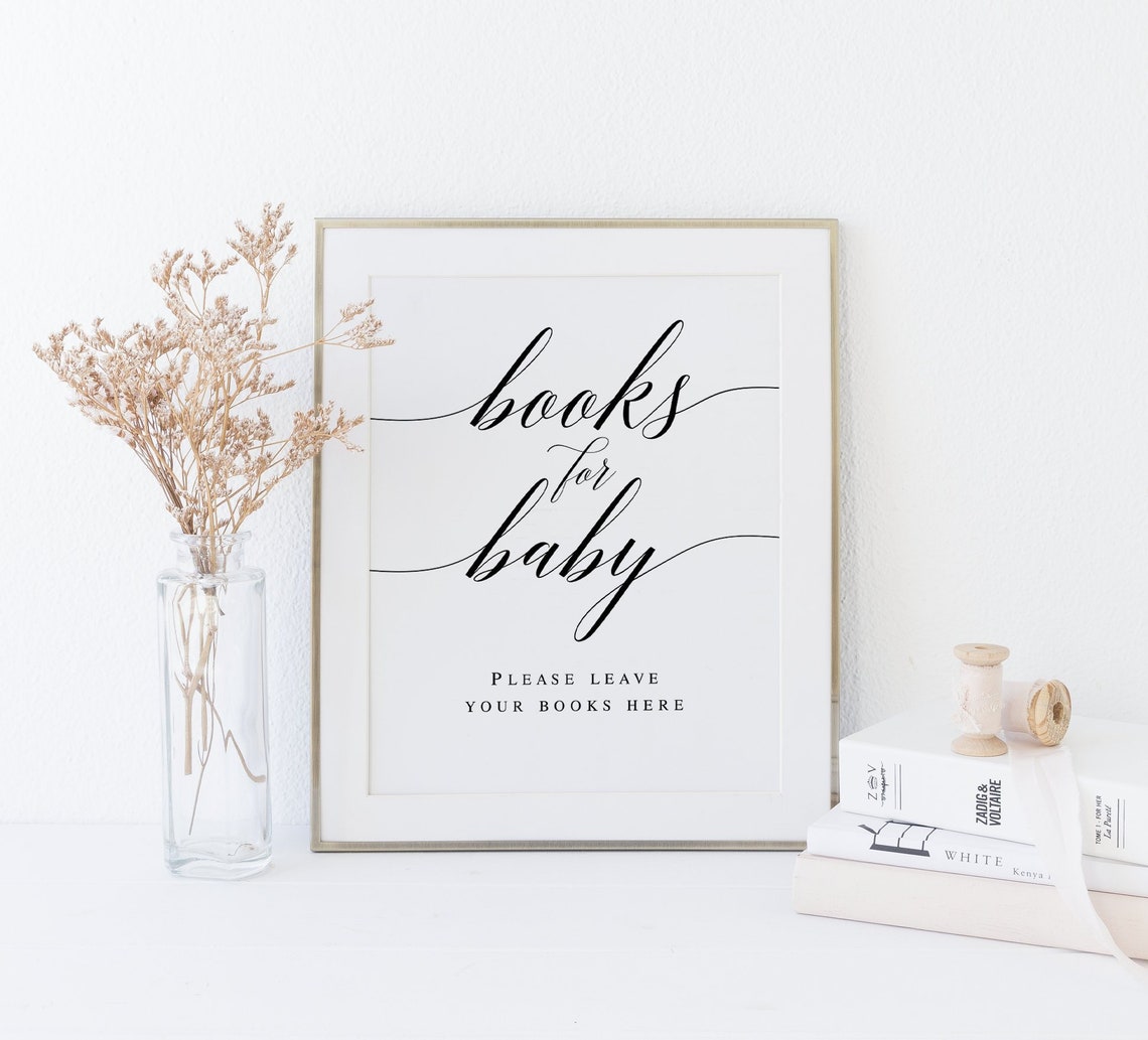 Books for baby sign Books for baby shower Books for baby | Etsy