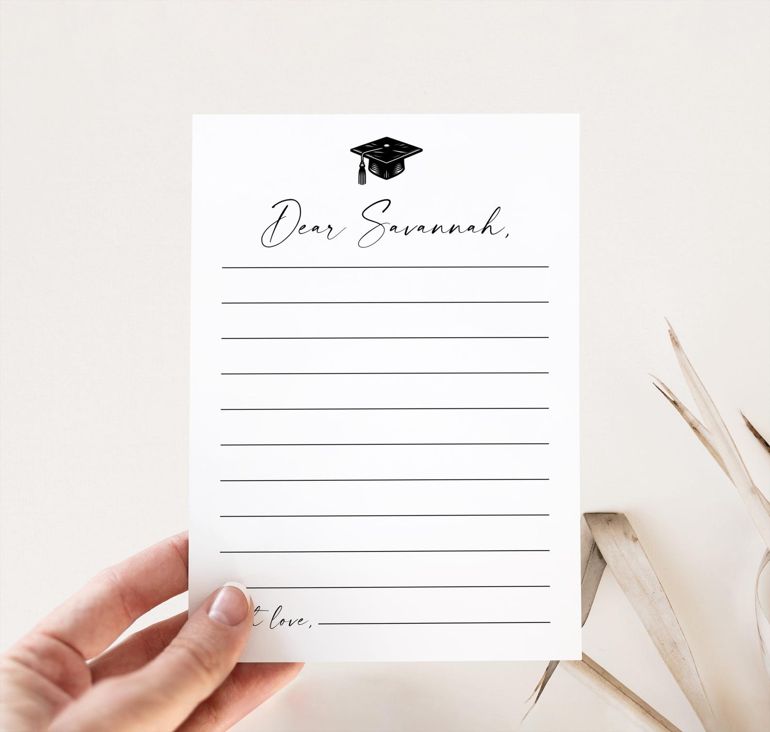 Graduation Advice Card Printable, Editable Wishes Sign for Graduate ...