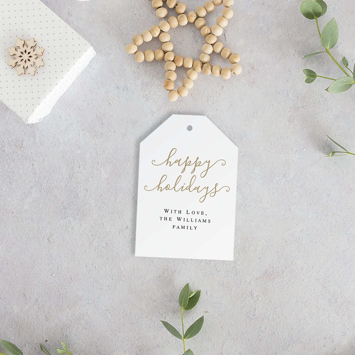 Happy Holidays Gift Tags Template Holiday Gift Tags Printable Holiday ...