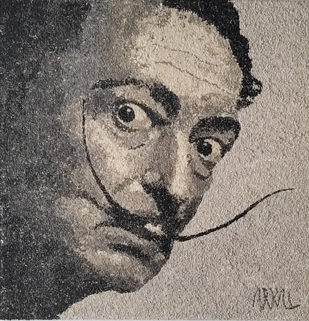 Rice Grain Mosaic Image of Dali - Etsy