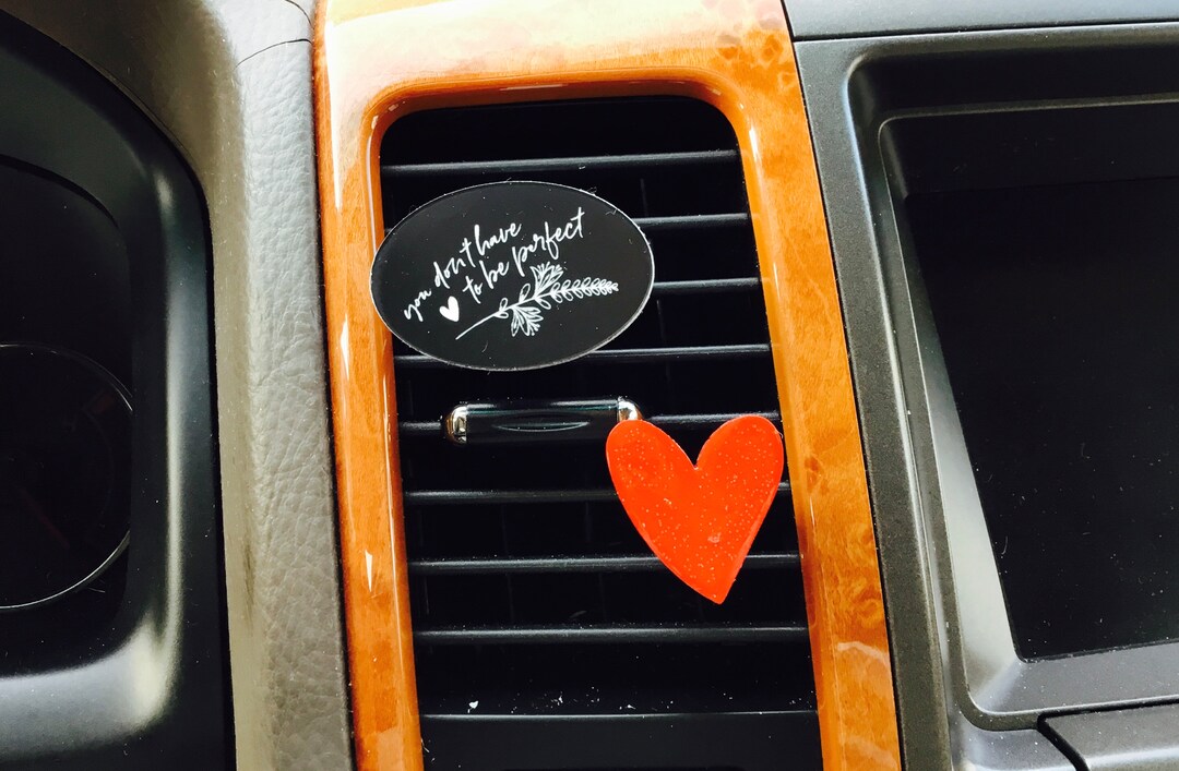 You Don.t Have to Be Perfect / Engraved / Red Heart / Car Vent Clip ...
