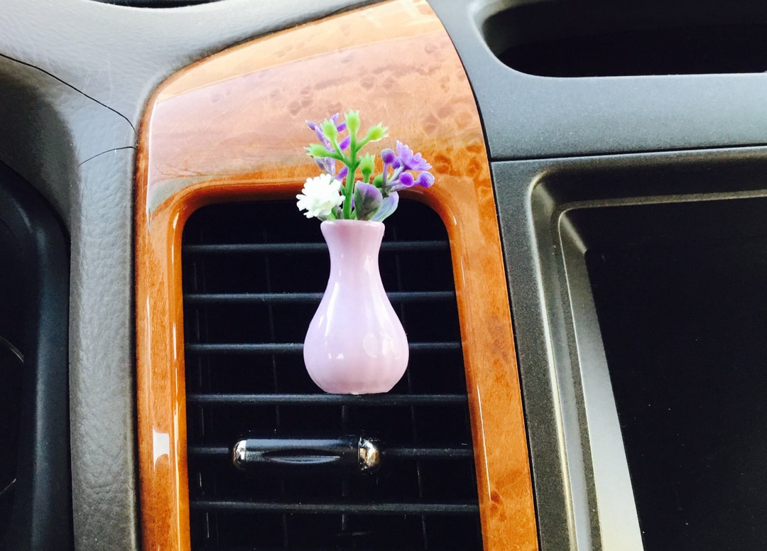 Purple / Vase / Flower / Car Vent Clip Mask Hook Holder Hanger ...