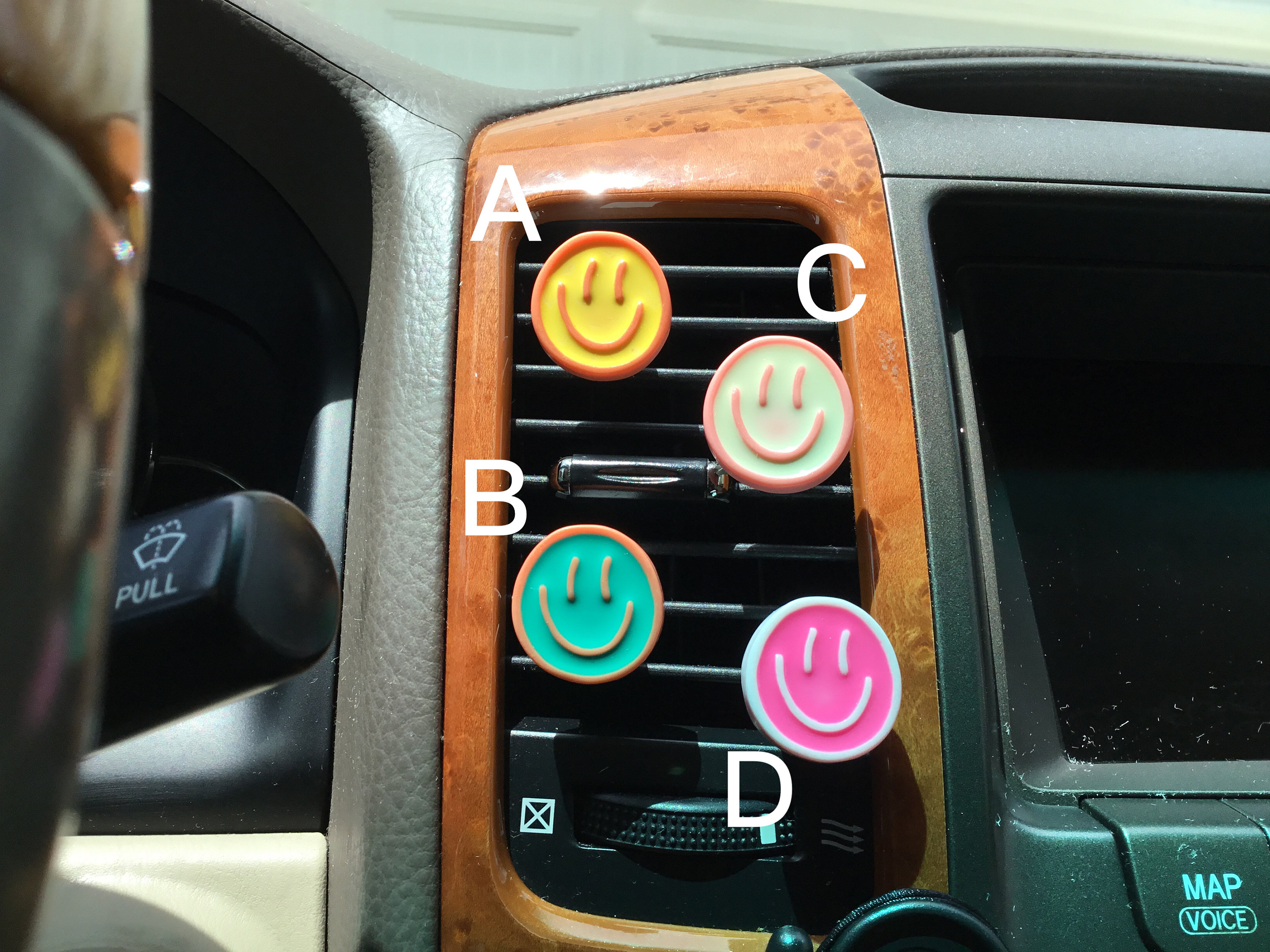 Smile Smiley Face / Happy Face / Emoji / Car Air Vent Clip - Etsy