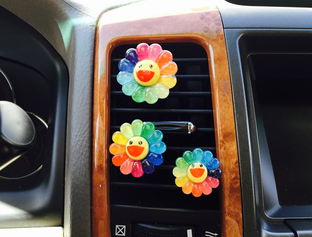 Smile Smiley Face / Rainbow / Car Air Vent Clip Mask Hanger - Etsy