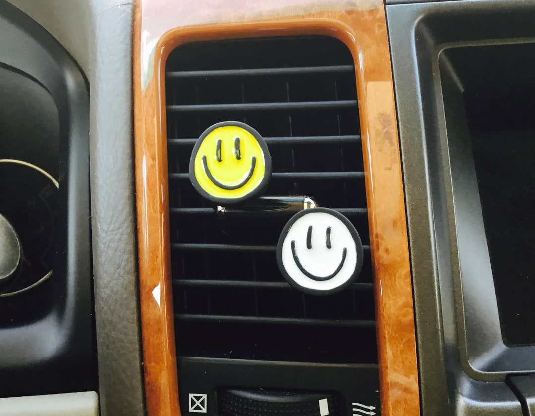 Smile Smiley Face Car Vent Clip Mask Hanger Hook Accessory Decoration ...