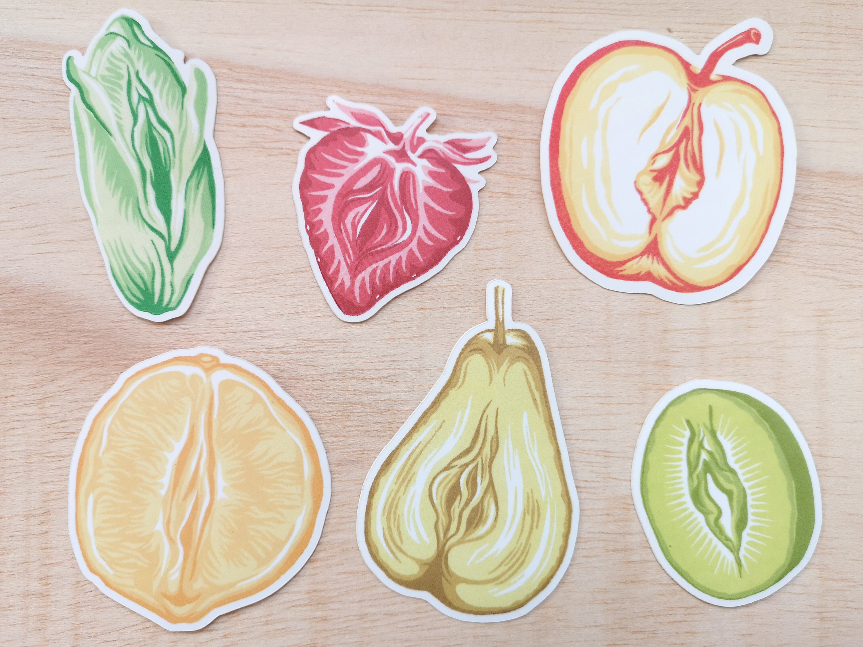 Sticker Set 6 Vinyl Sticker Matt | Etsy