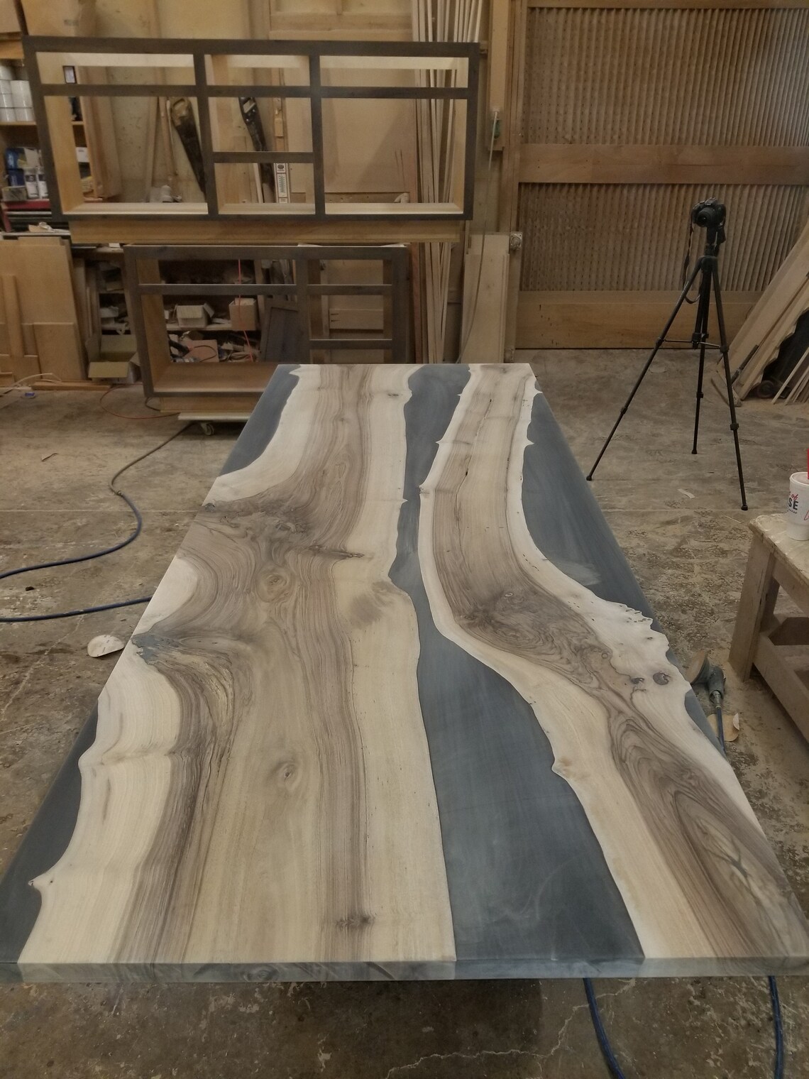 Black Walnut Epoxy River Table on Sale - Etsy Canada