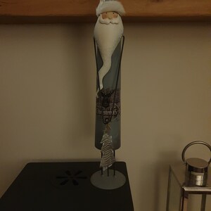 Tall Metal Standing Santa Father Christmas Xmas Decoration in - Etsy UK