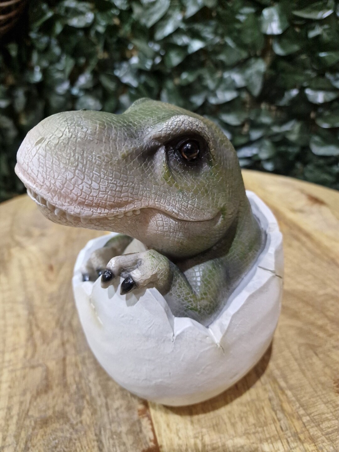 Green Baby Dinosaur T Rex Hatching From an Egg Ornament Decoration - Etsy