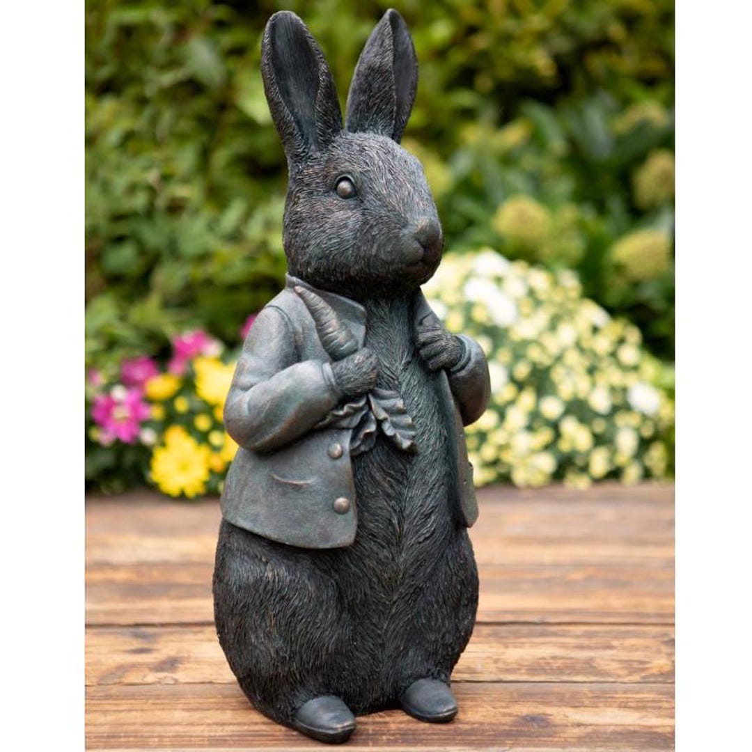 Vintage Beatrix Potter Style Character Master Rabbit Garden Ornament ...