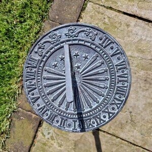 Verdigris Aged Cast Metal Garden Sundial Traditional Design - Etsy UK