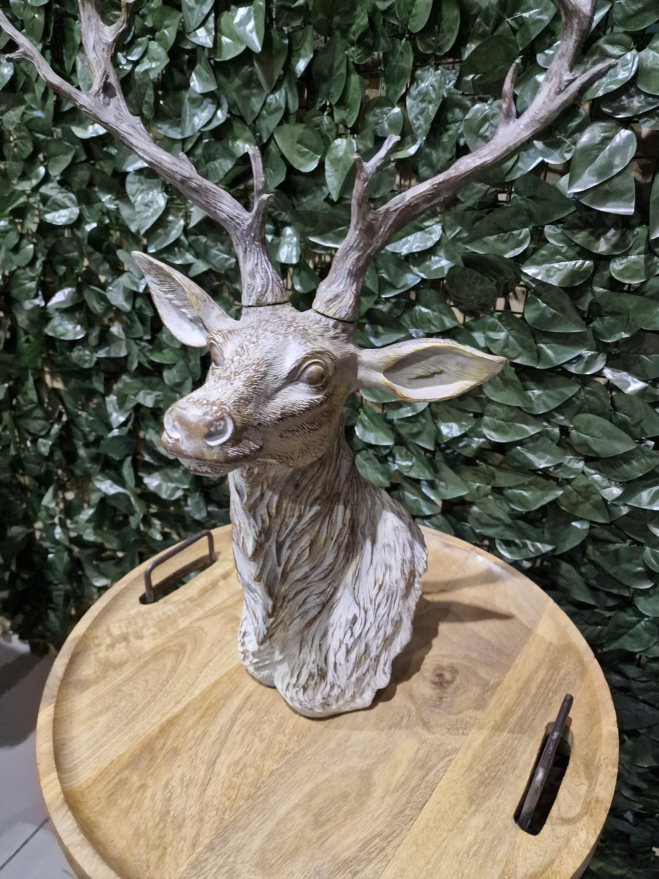 Large Standing Stag Head and Antlers Stag Bust Ornament Decor Etsy